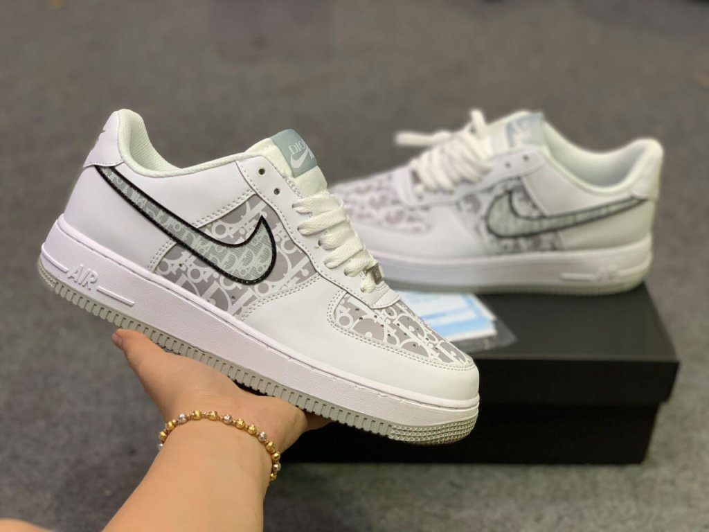 AF1 Dior Đế Xám - Giày Nike Air Force 1 Dior Rep 1:1- 550k