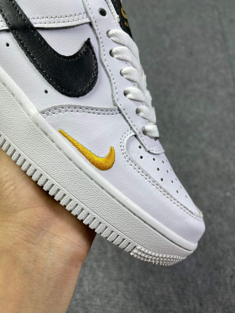 Nike Air Force 1 White Black Gold - Giày AF1 Low '07 Essential - Rep1:1