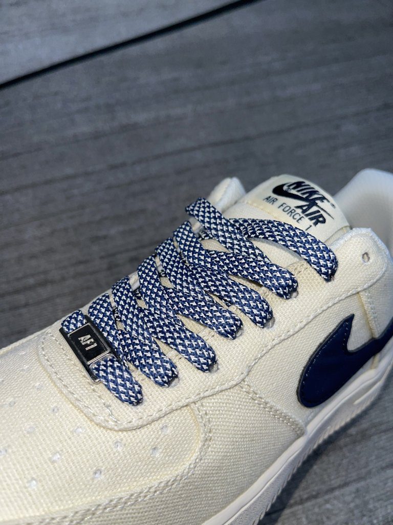 AF1 Canvas Navy - Giày Nike Air Force 1 Sữa Nâu Siêu Cấp