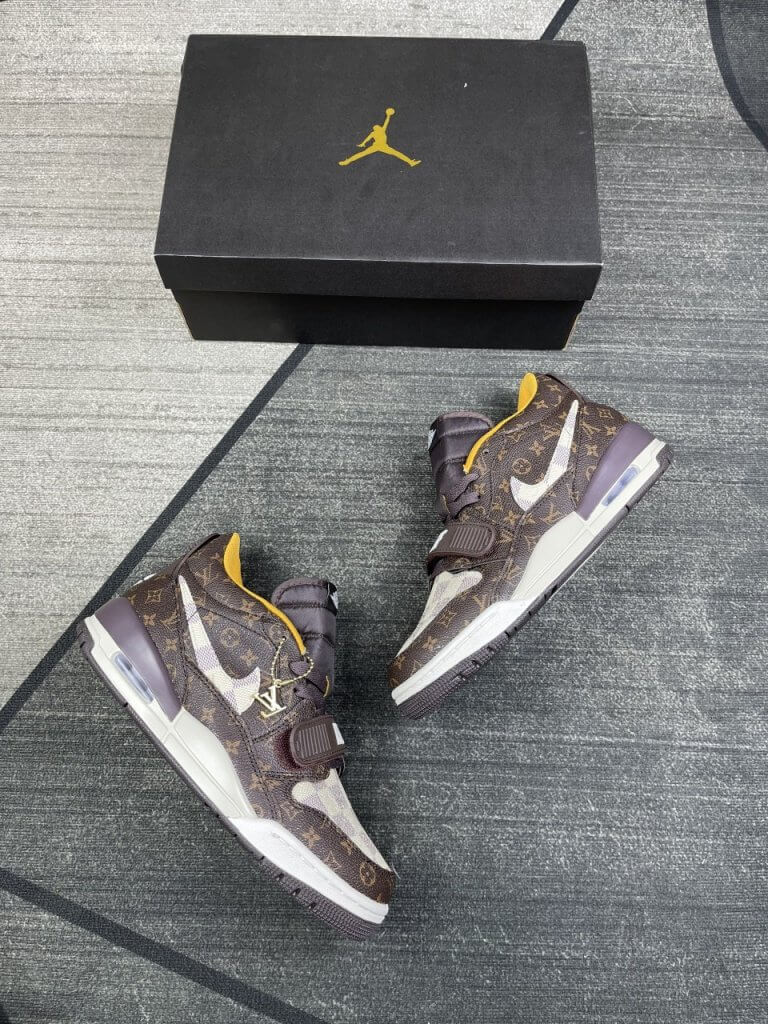 Giày Nike Air Jordan Legacy 312 Louis Vuitton Nâu Siêu Cấp