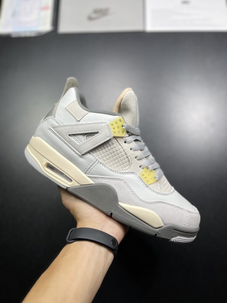 Jordan 4 Retro SE Craft Photon Dust - Jordan 4 Xám Vàng