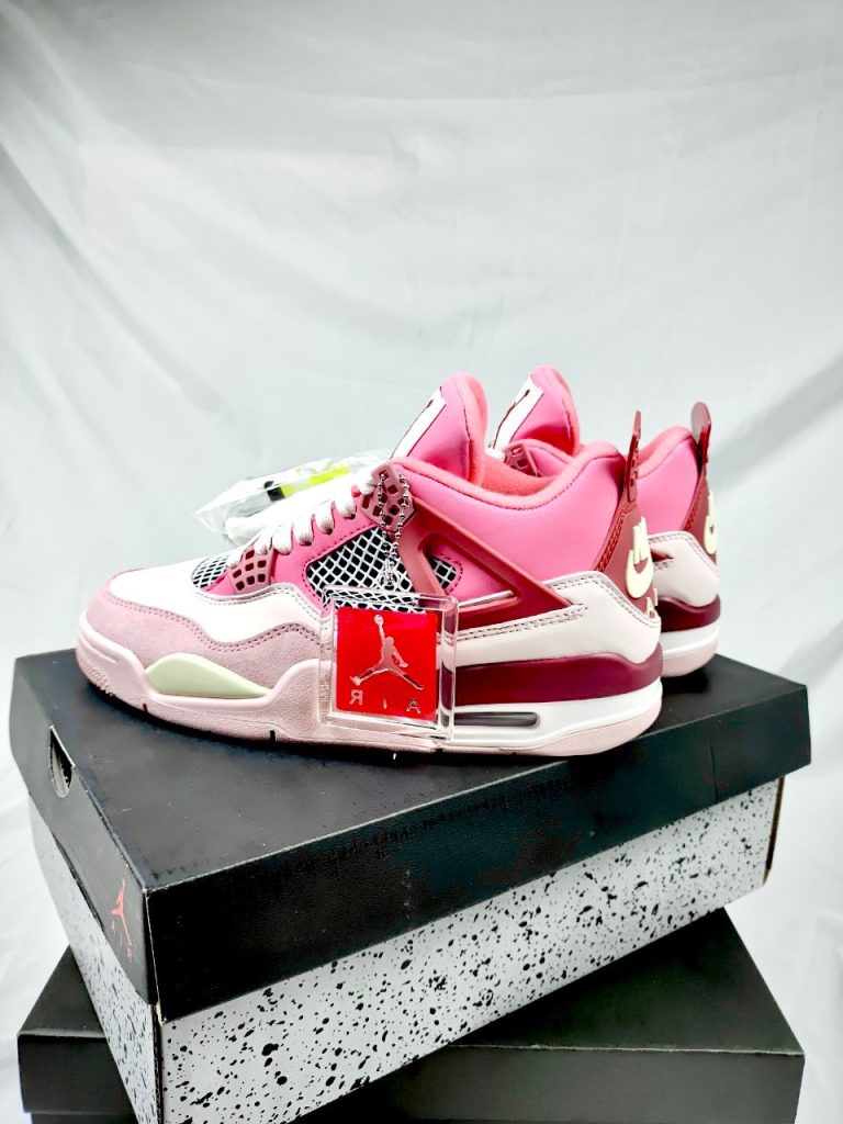 Giày Nike Air Jordan 4 Pink White - Jordan 4 Hồng Trắng