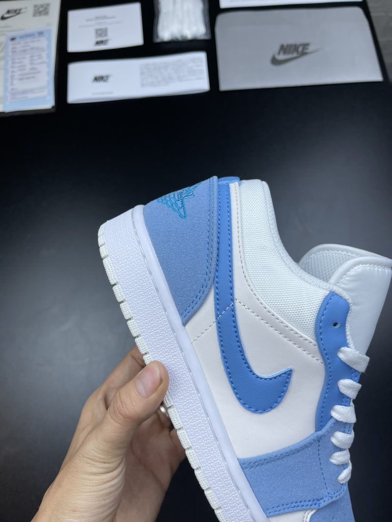 Nike Air Jordan 1 Low Sail Light Blue - Jordan Xanh Kem
