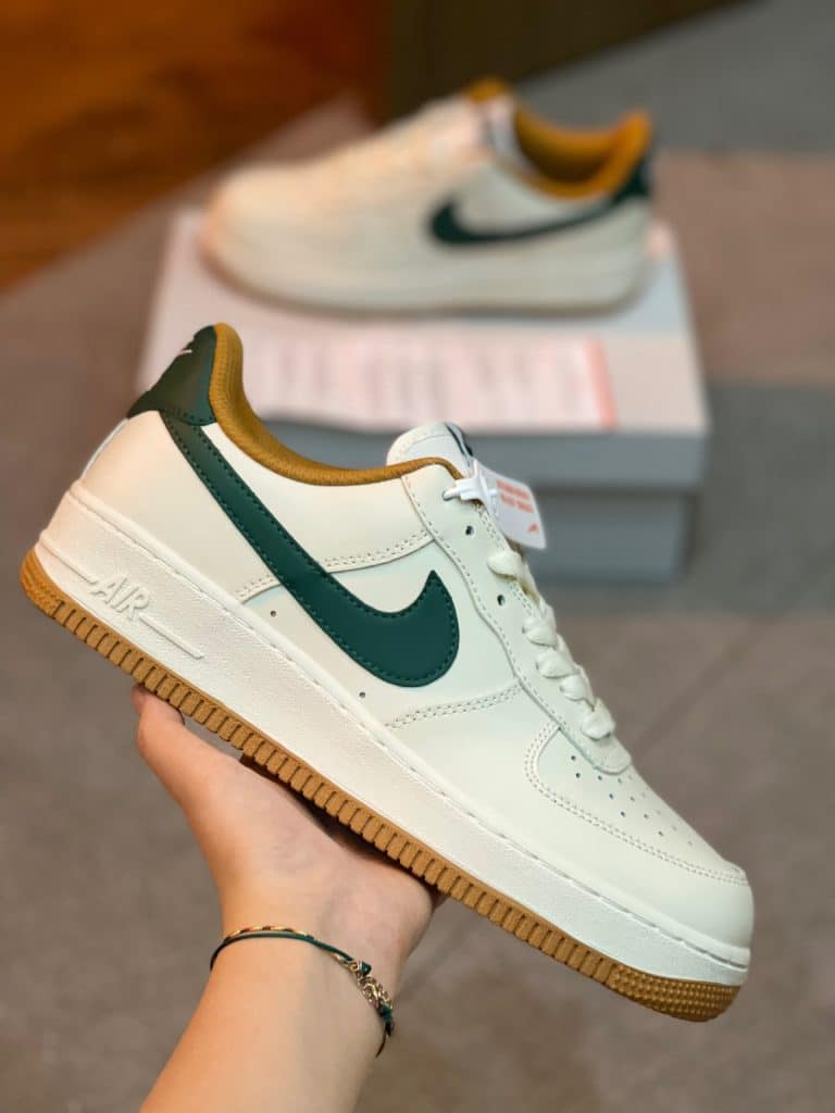 Giày Nike Air Force 1 Cream White Beige Green Gum