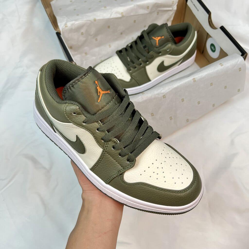 Giày Nike Air Jordan 1 Low Military Green 553558-121