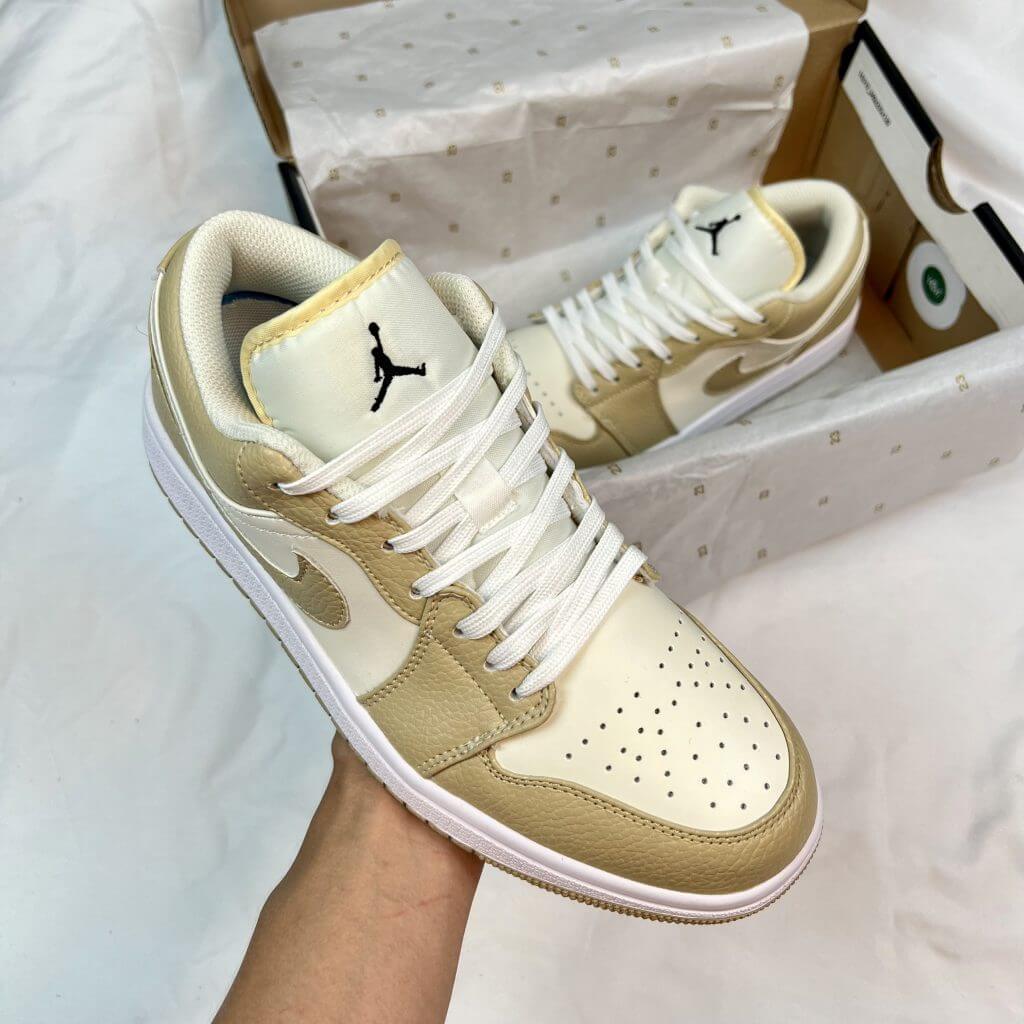 Giày Nike Air Jordan 1 Low SE Sail Rattan University Red