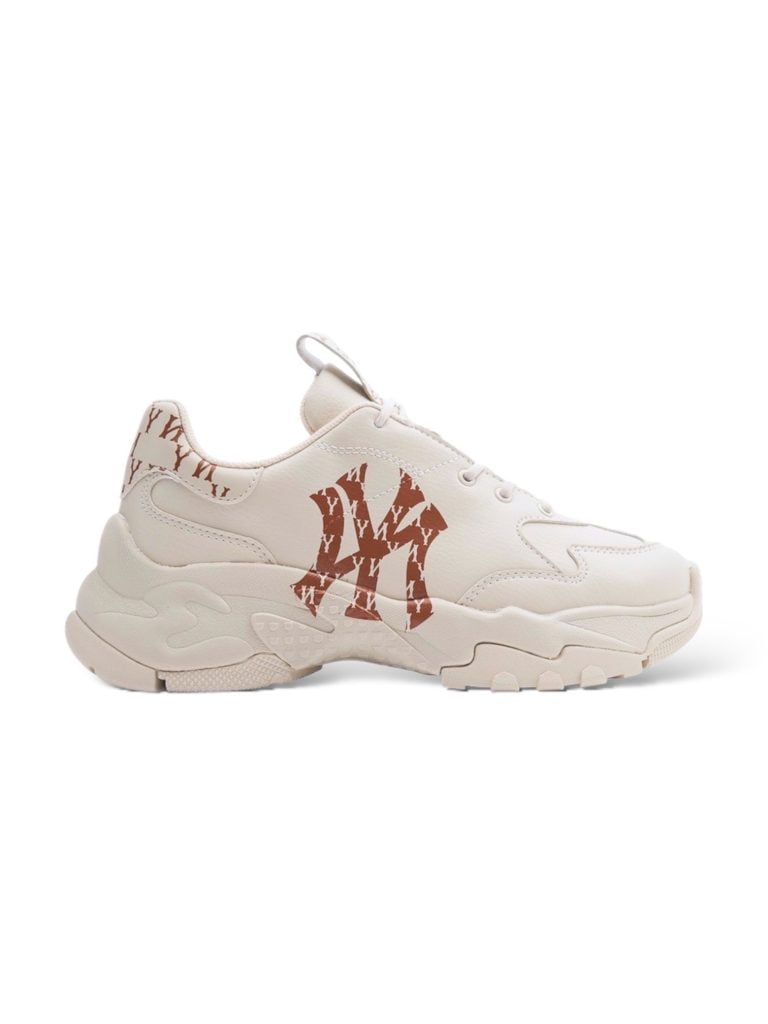 Giày MLB BigBall Chunky Classic Monogram NY Brown