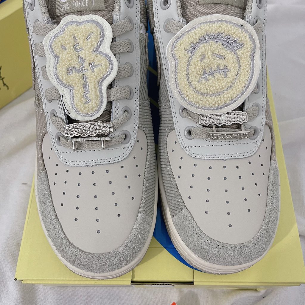 Giày Nike Air Force 1 Low Travis Scott Grey White