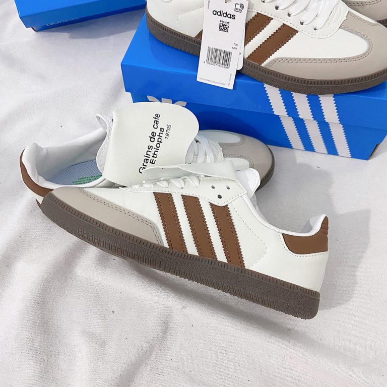Giày Adidas Samba OG Grains De Café Custom Nâu