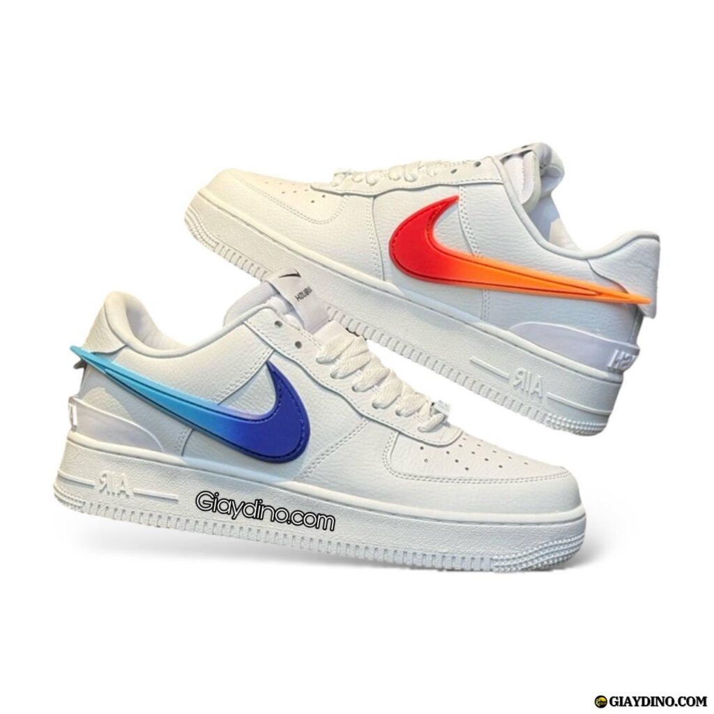 Giày Nike Air Force 1 Ambush Mismatch Swoosh Xanh Đỏ