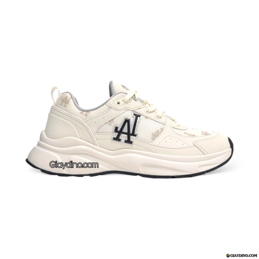 Giày MLB Fastball Classic Monogram LA Dodgers Cream 3ARNFSB4N-07CRS