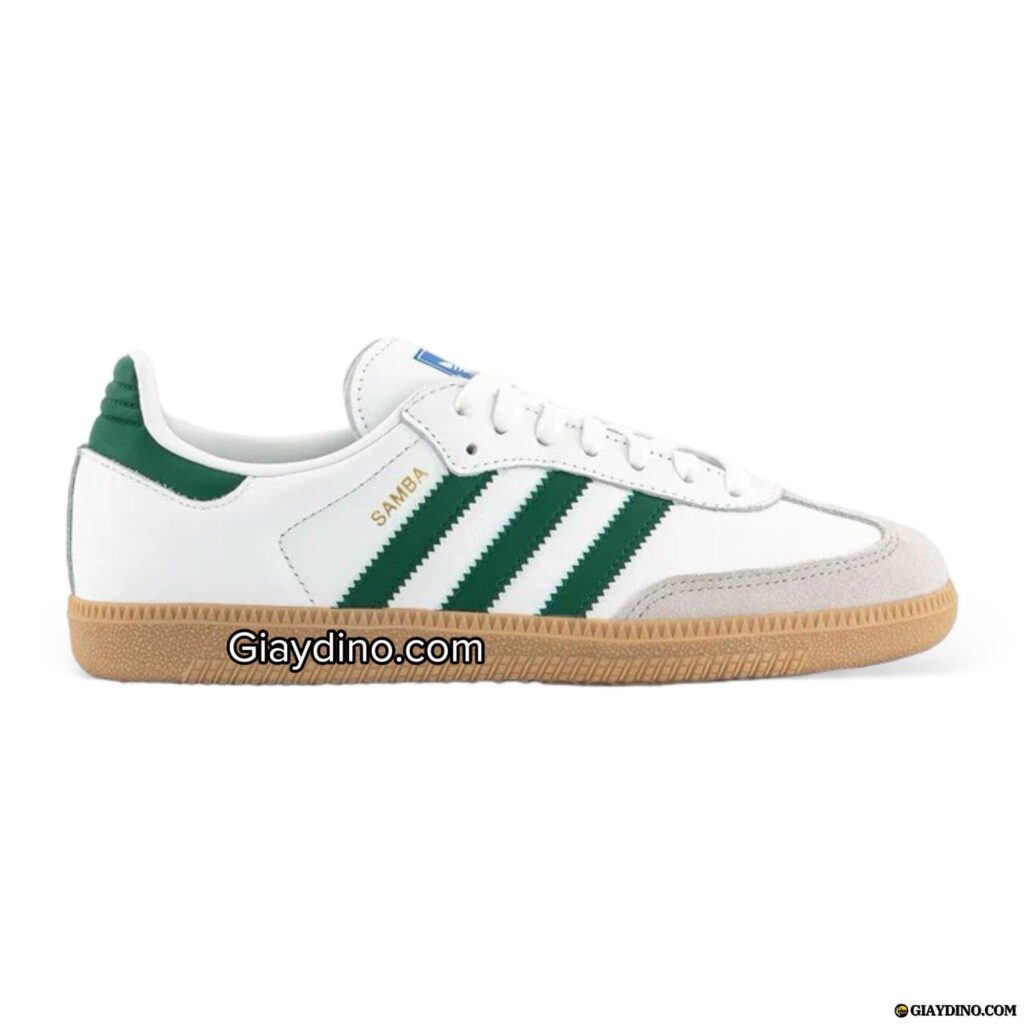 Giày Adidas Samba OG White Collegiate Green Gum IE3437