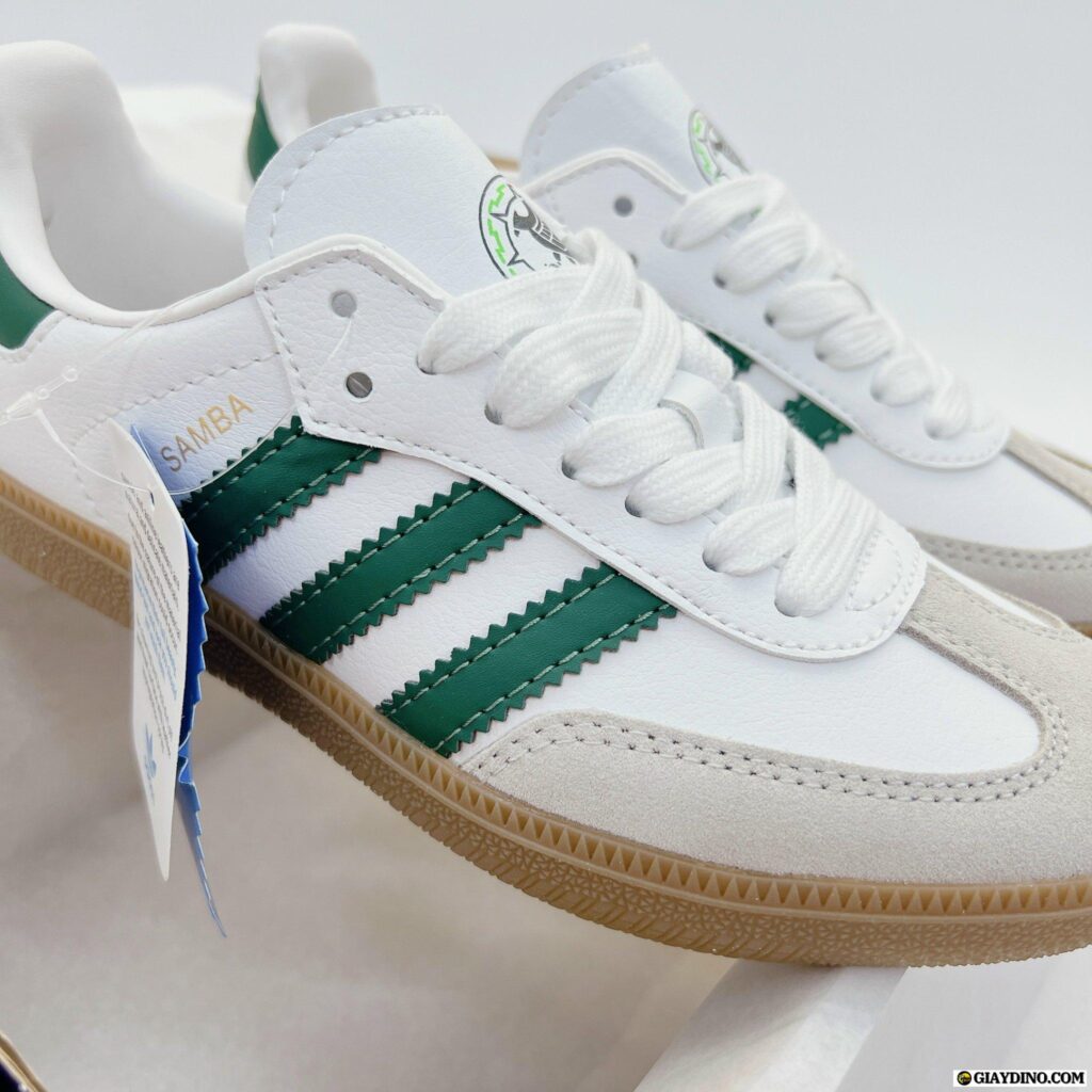 Giày Adidas Samba OG White Collegiate Green Gum IE3437