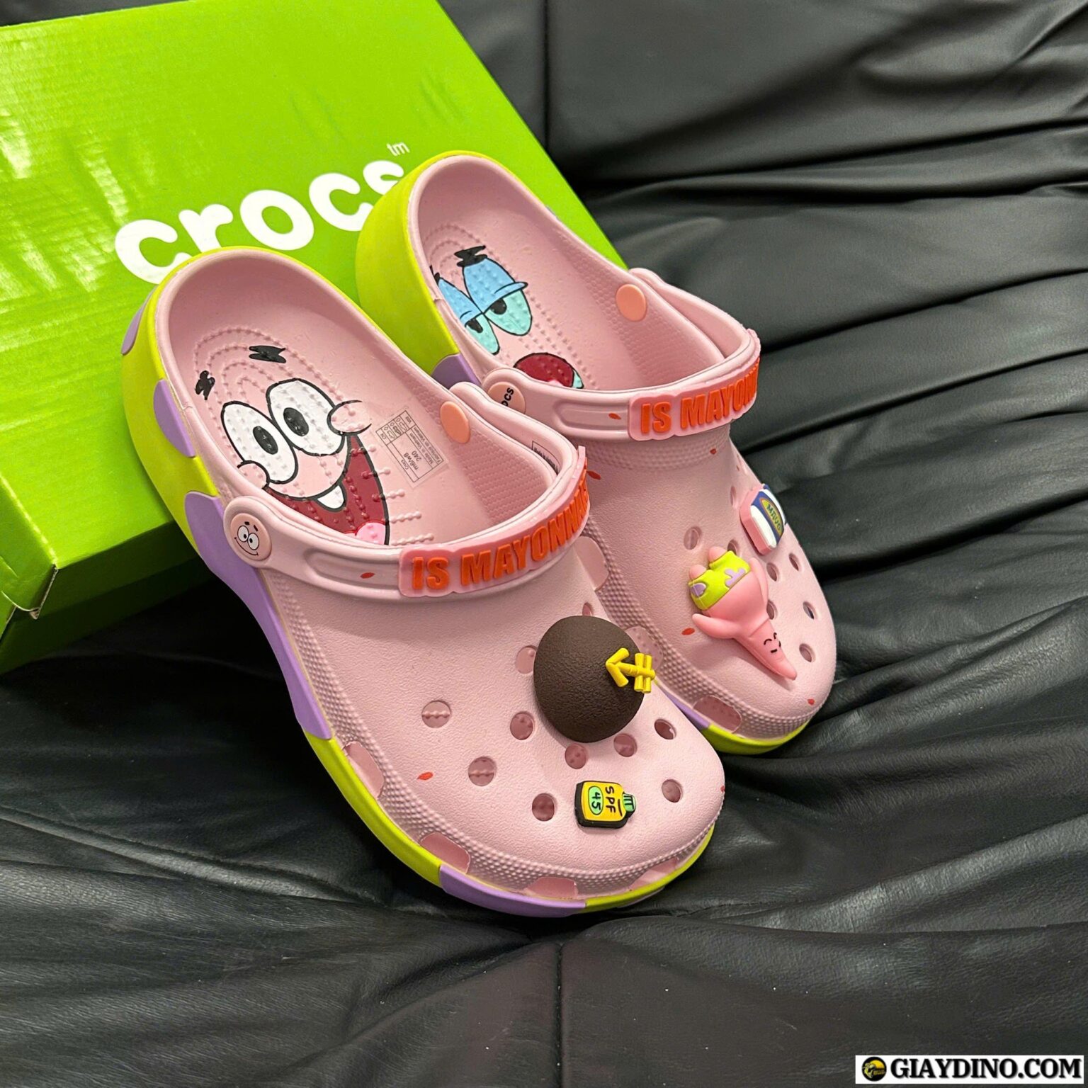 Dép Crocs Classic Clog Spongebob Patrick Melon 209479-737